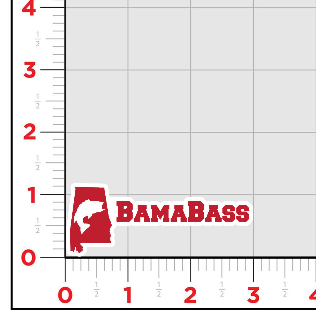 BamaBass Logo Sticker
