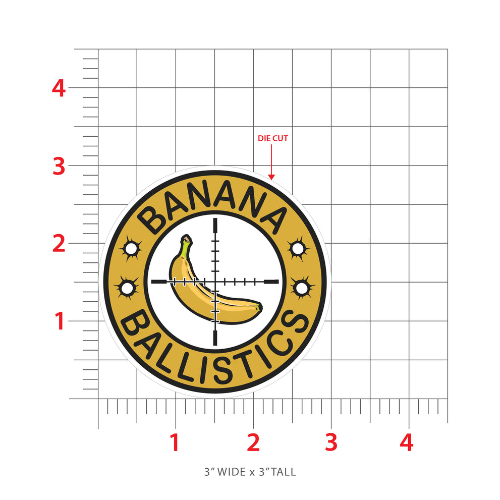 Banana Ballistics Logo Sticker