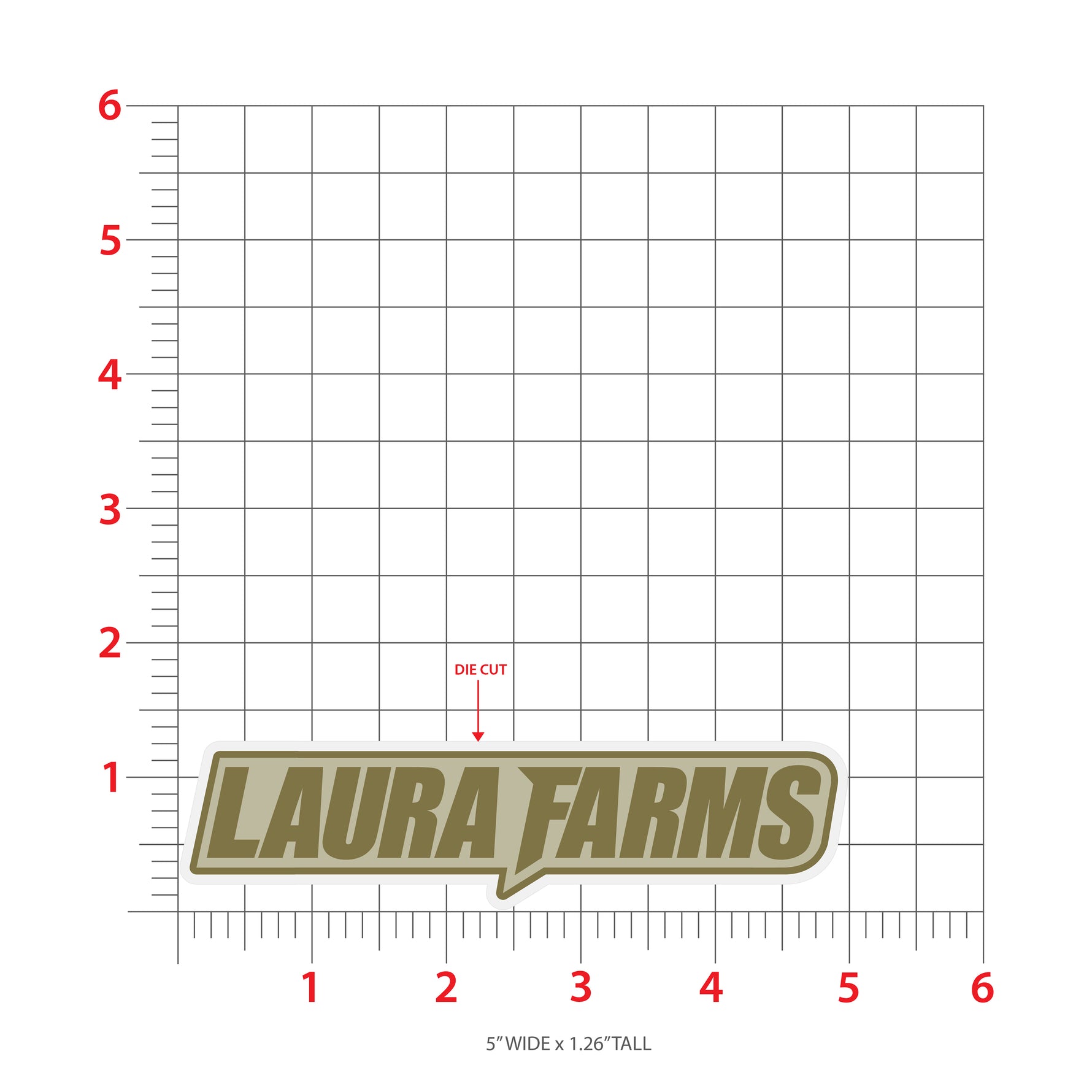 Laura Farms Sticker