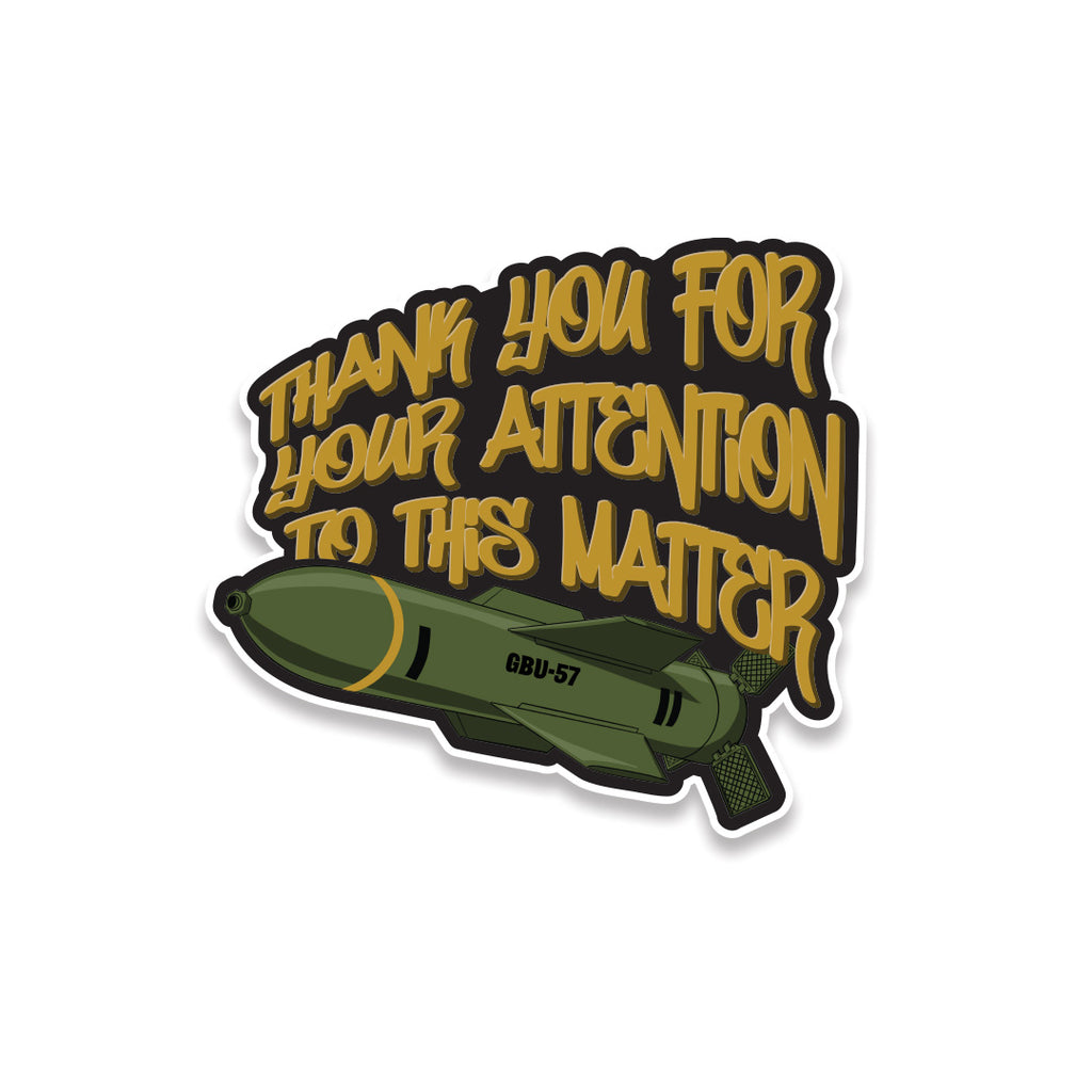 Bunker Buster Sticker