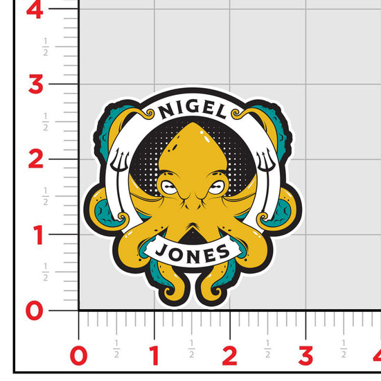 Nigel Jones Logo Sticker