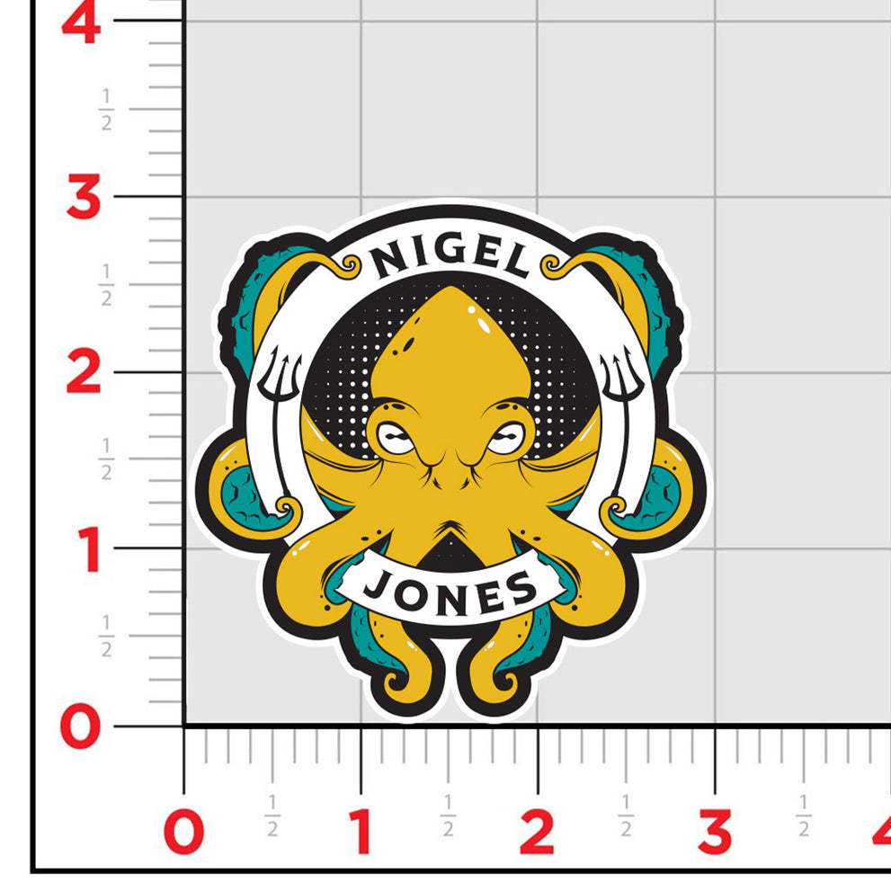 Nigel Jones Logo Sticker