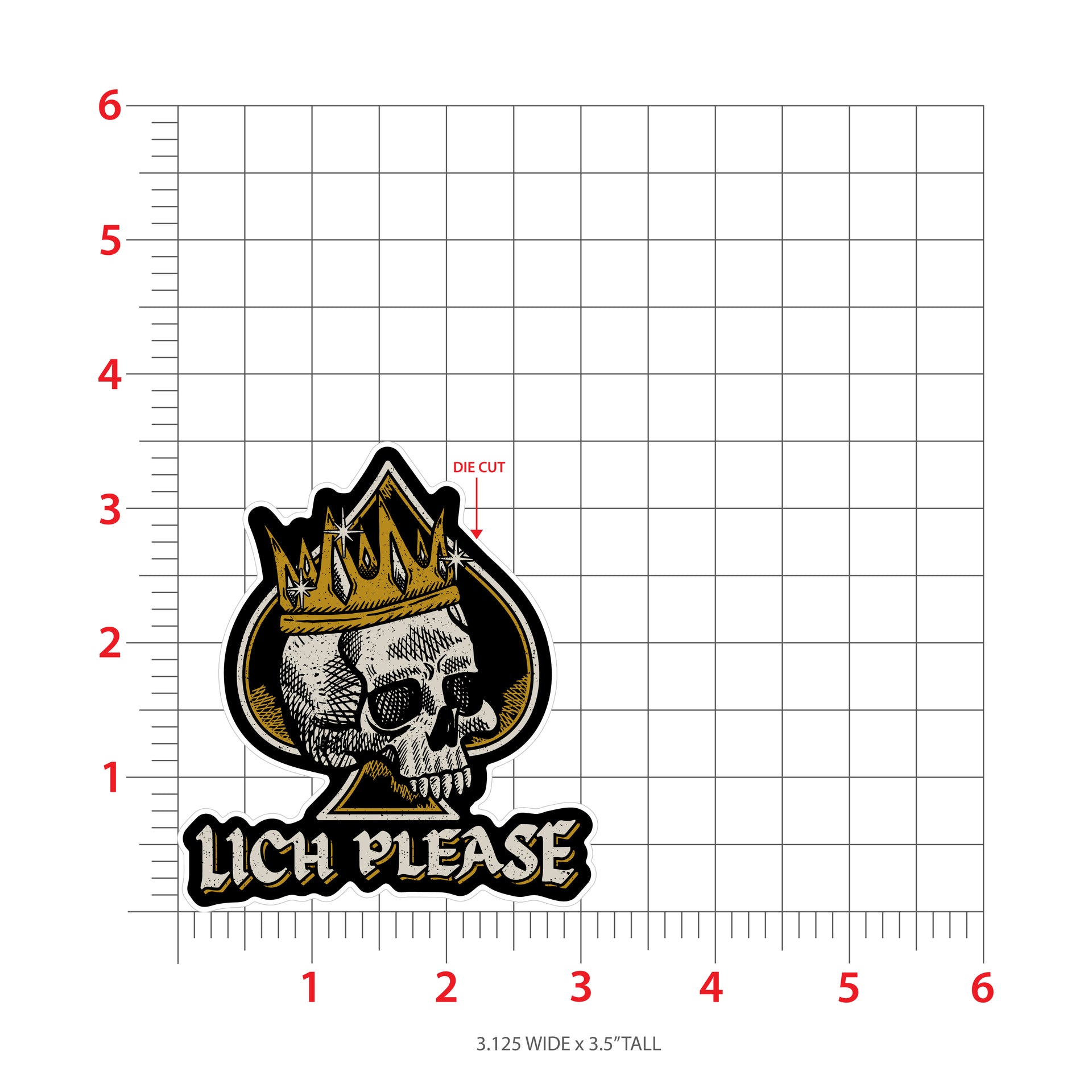 Lich Please Sticker