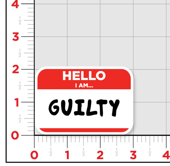 I'm Guilty Sticker