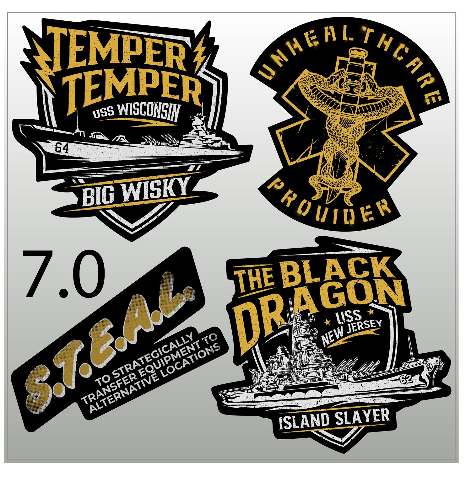 The Fat Electrician Stickers